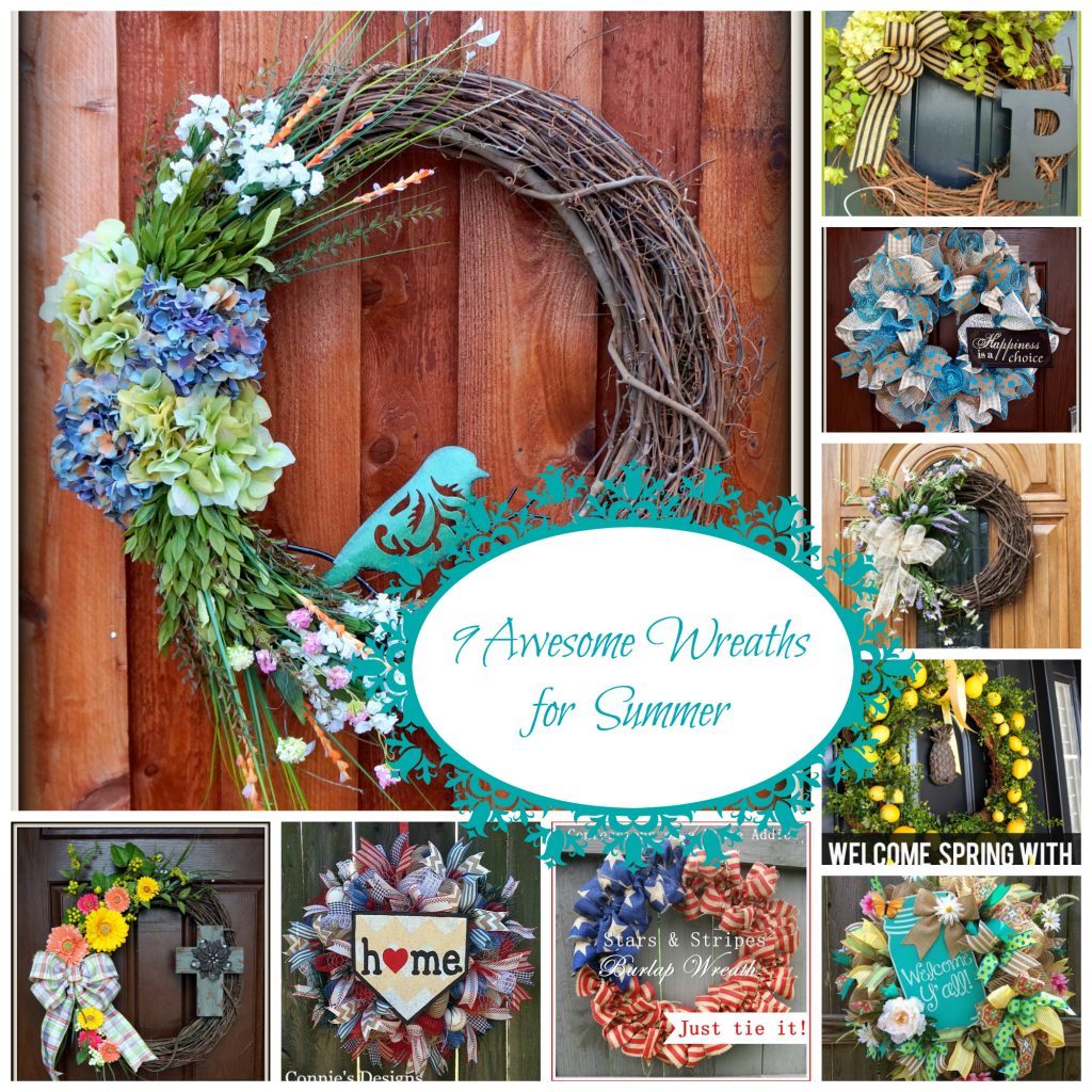 9 Great Wreaths for Summer- Pretty as a Summer Day