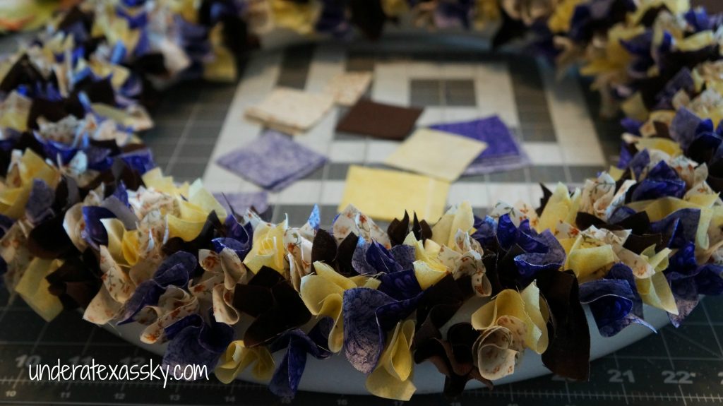 Fall Fabric Wreath Tutorial - Under a Texas Sky