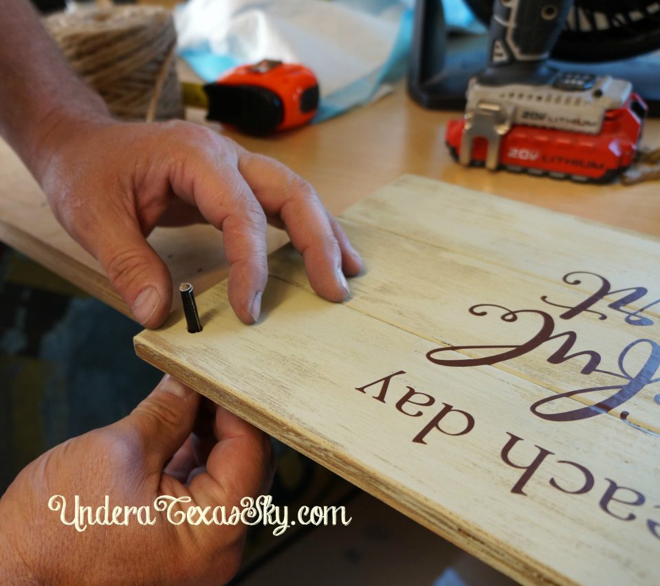 Wood Sign DIY - Under a Texas Sky