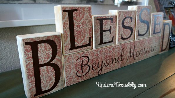 Wood Block Sign - Under a Texas Sky