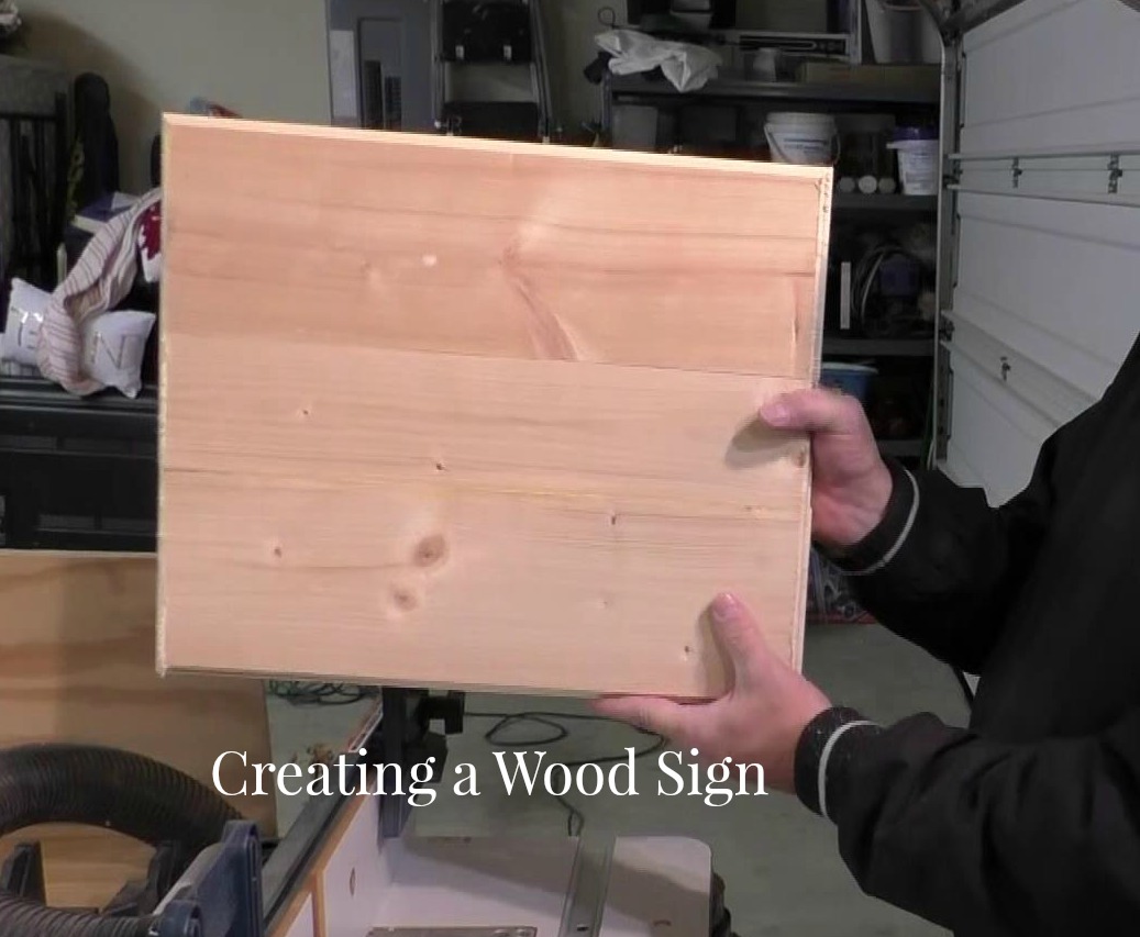 Creating a Wood Sign - Under a Texas Sky