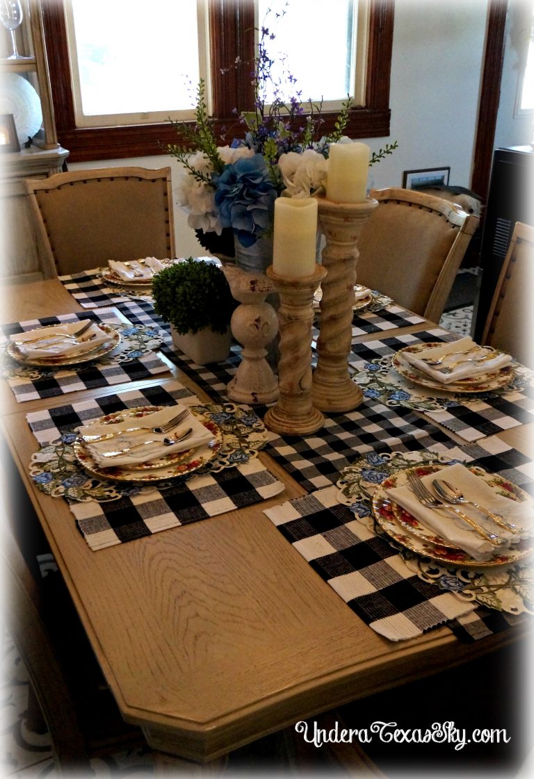 Farmhouse Tablescape - Under a Texas Sky
